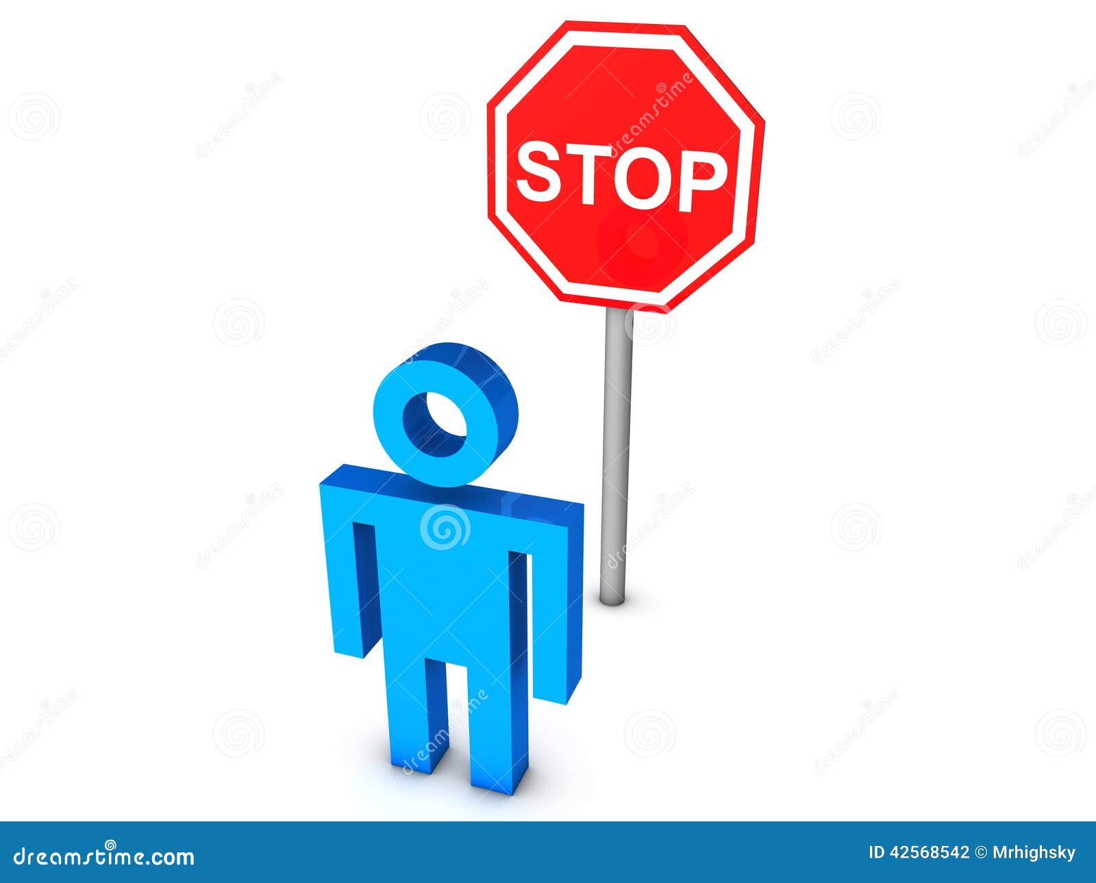 Stop stock illustration. Illustration of stop, business - 42568542