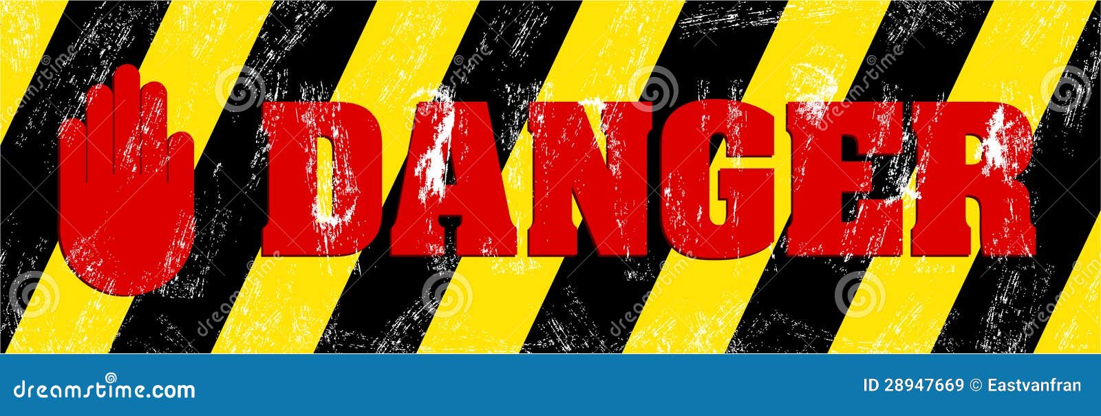 Stop! Danger! stock illustration. Illustration of warning - 28947669