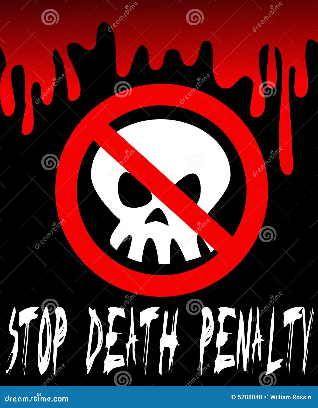 Stop death penalty stock illustration. Illustration of black - 5288040