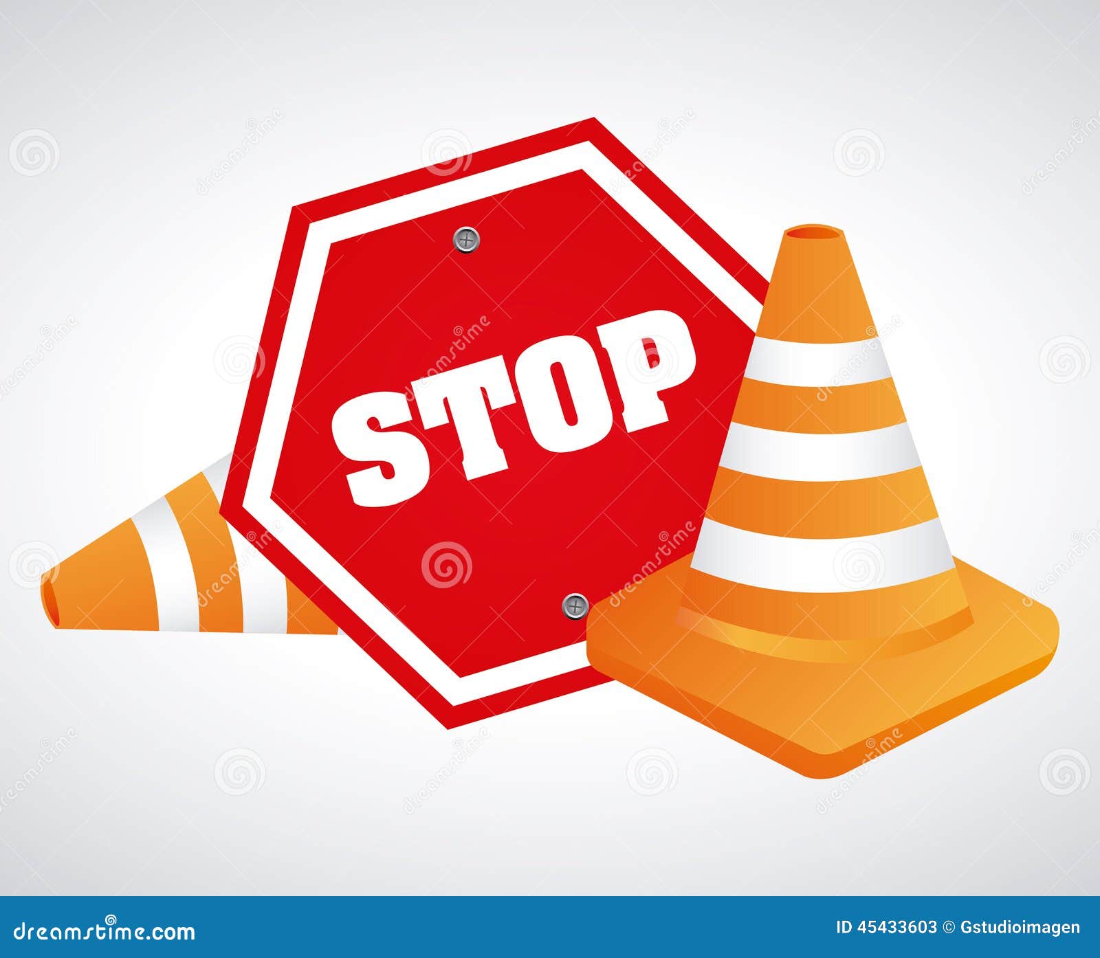 Stop design stock vector. Illustration of concept, octagon - 45433603