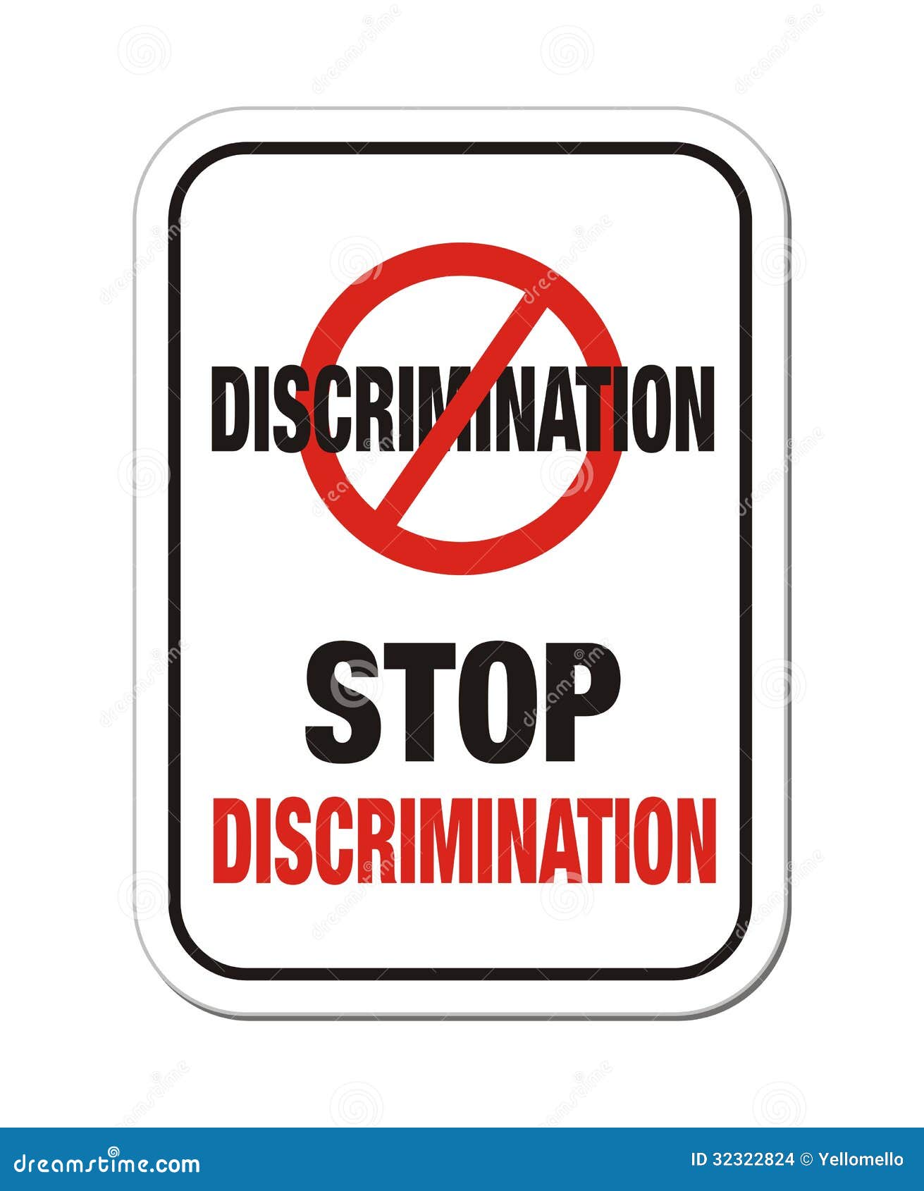 No Discrimination Sign