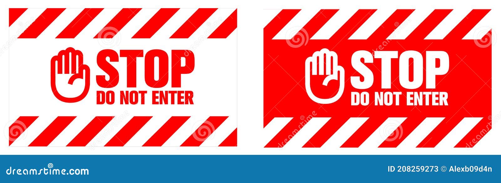 Do Not Enter Warning Sign Cartoon Vector | CartoonDealer.com #29477481