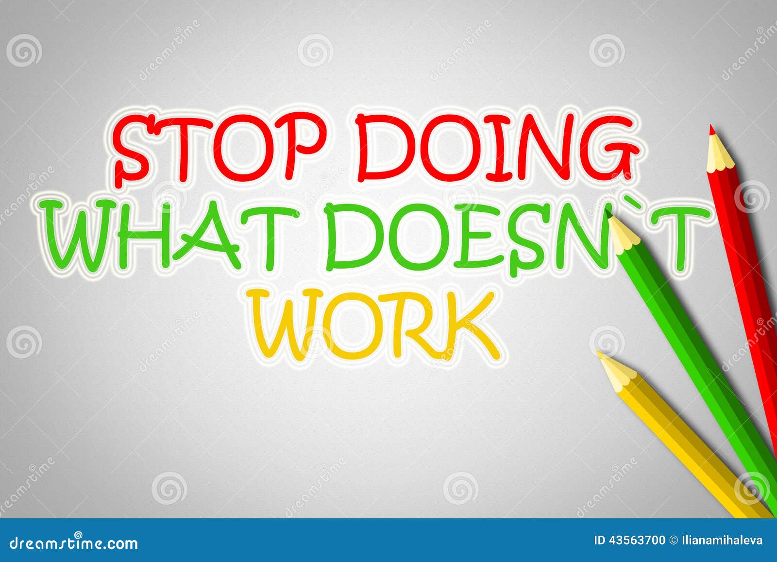 Stop Doing What Doesn T Work Concept Stock Illustration - Illustration ... Stop Doing What Doesn T Work Concept Stock Illustration - Illustration ...