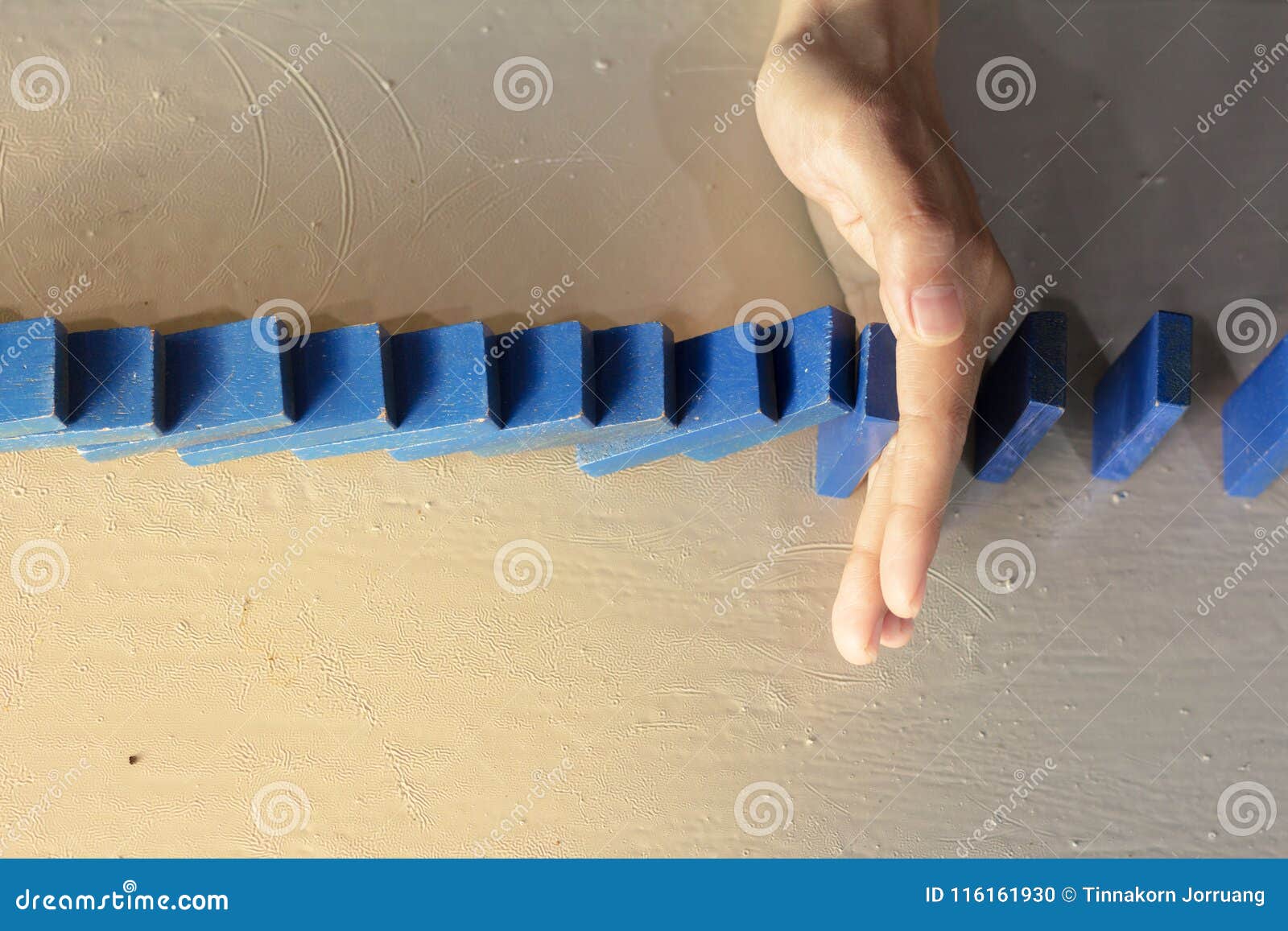 Stop domino risk effect stock photo. Image of chain - 116161930