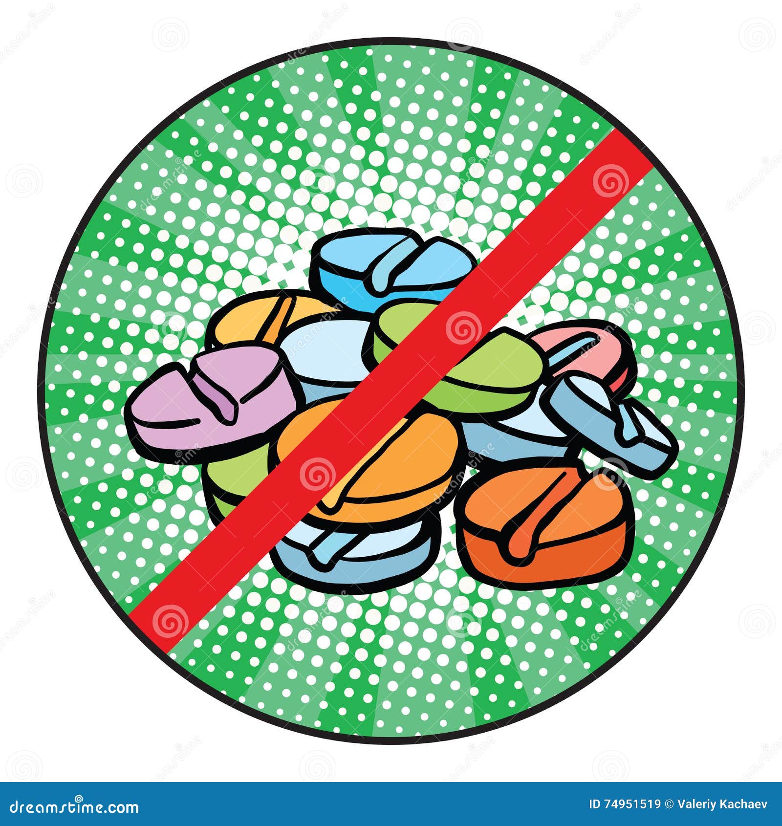 Stop Doping Icon With Syringe. Anti Drug Concept. Conceptual Vector ...