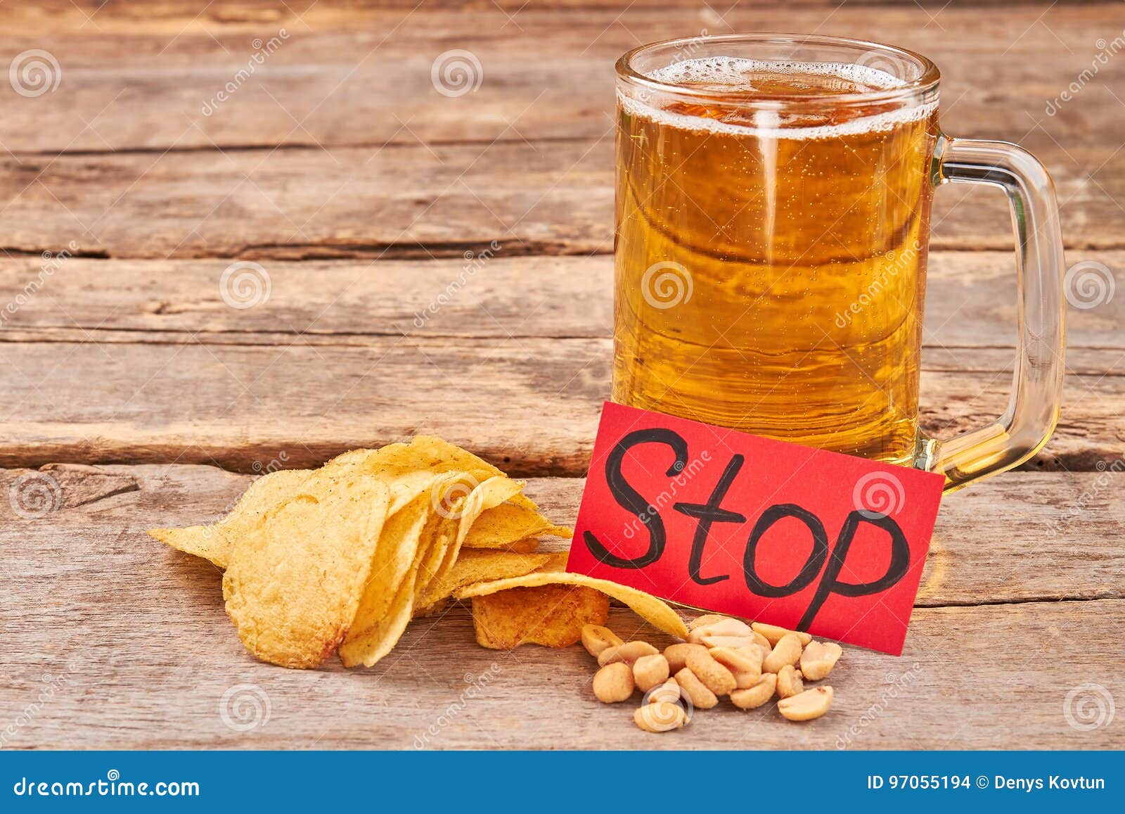 Stop drink beer how to. stock photo. Image of addiction - 97055194
