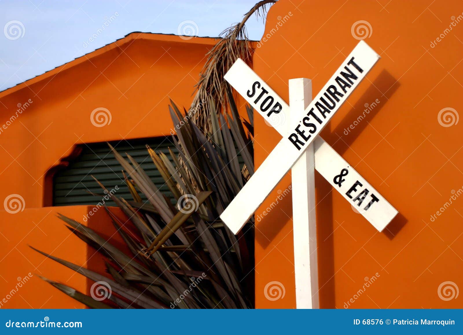 Stop and Eat stock photo. Image of stop, restaurant, rail - 68576