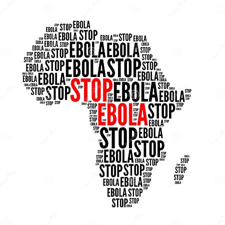 Stop ebola red and black stock illustration. Illustration of medicine - 43559002