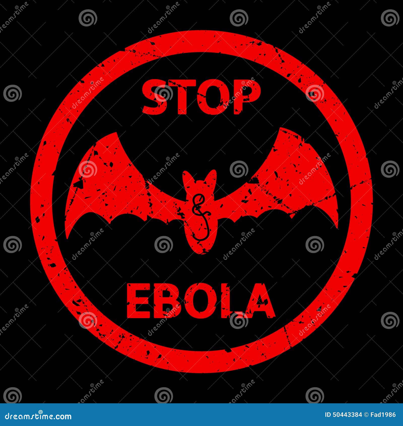 Stop Ebola Warning Sign stock vector. Illustration of africa - 50443384
