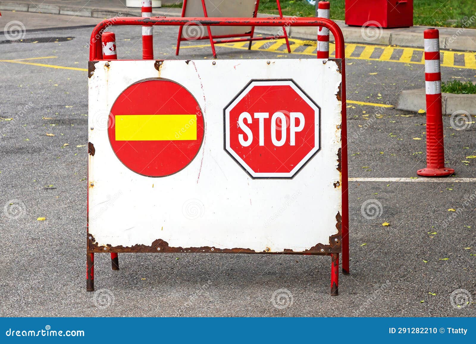 Stop entrance sign stock photo. Image of pump, safety - 291282210