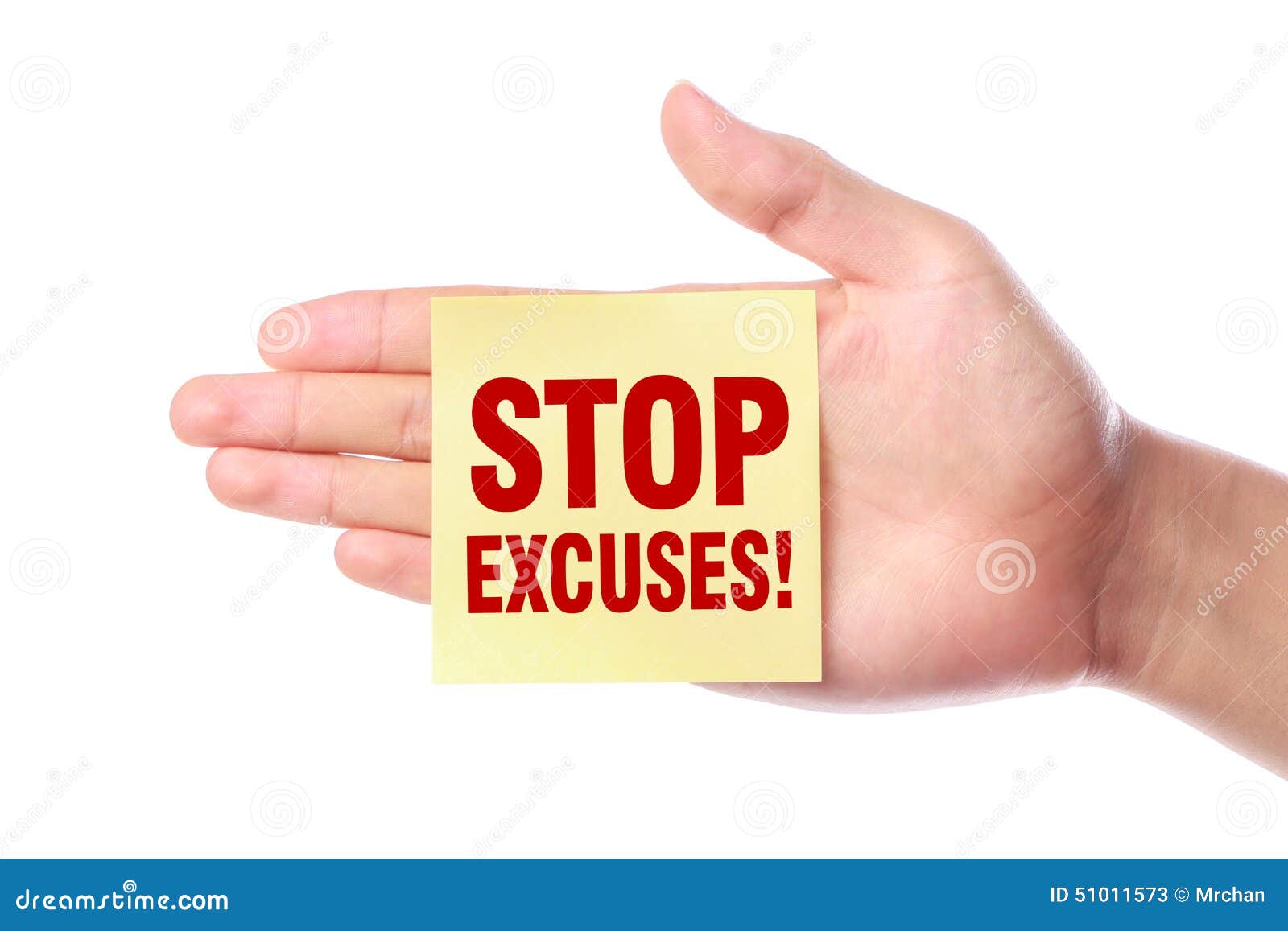 Stop Excuses stock image. Image of hand, warning, road - 51011573