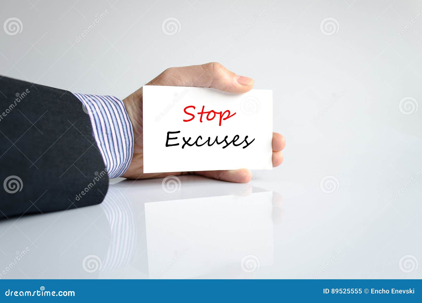 Stop excuses text concept stock image. Image of human - 89525555