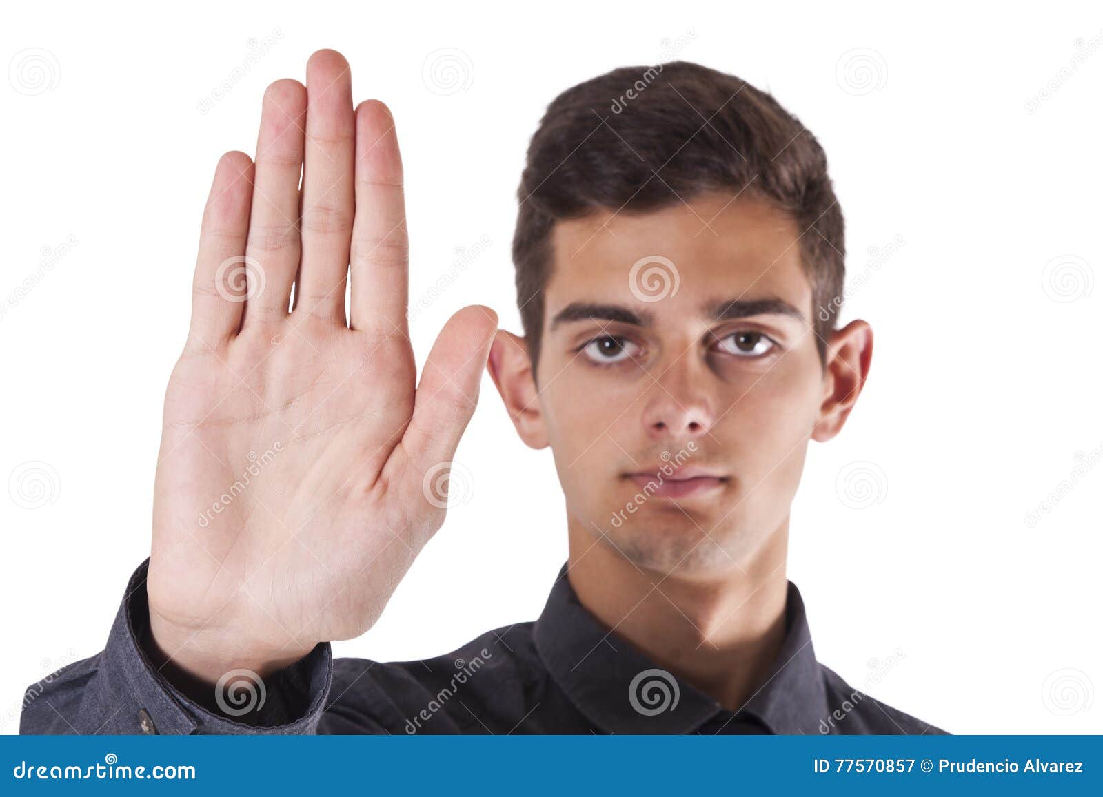 Stop expression stock image. Image of concept, sign, personal - 77570857