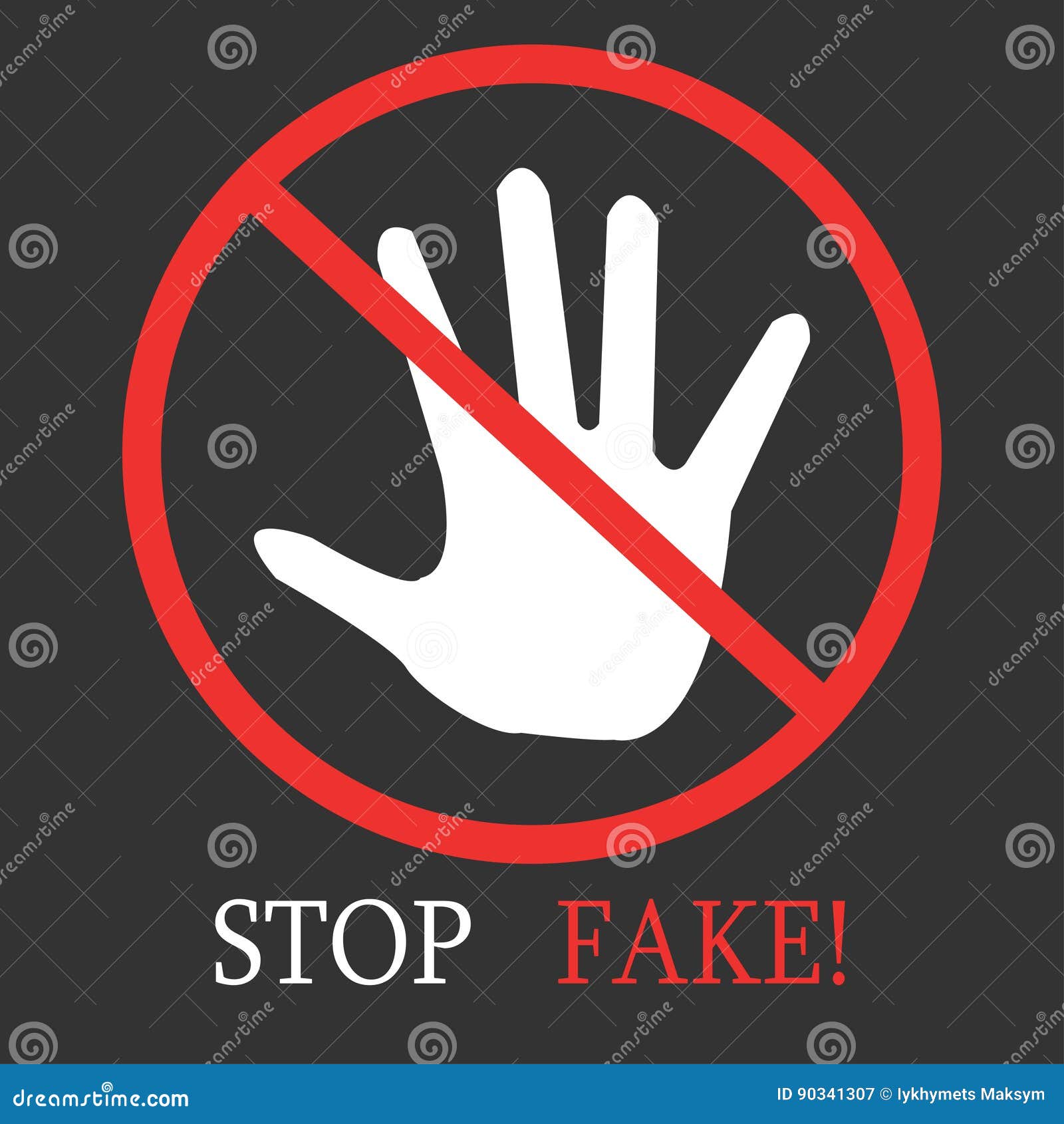 Stop Fake Royalty-Free Illustration | CartoonDealer.com #90341307 Stop Fake Royalty-Free Illustration | CartoonDealer.com #90341307