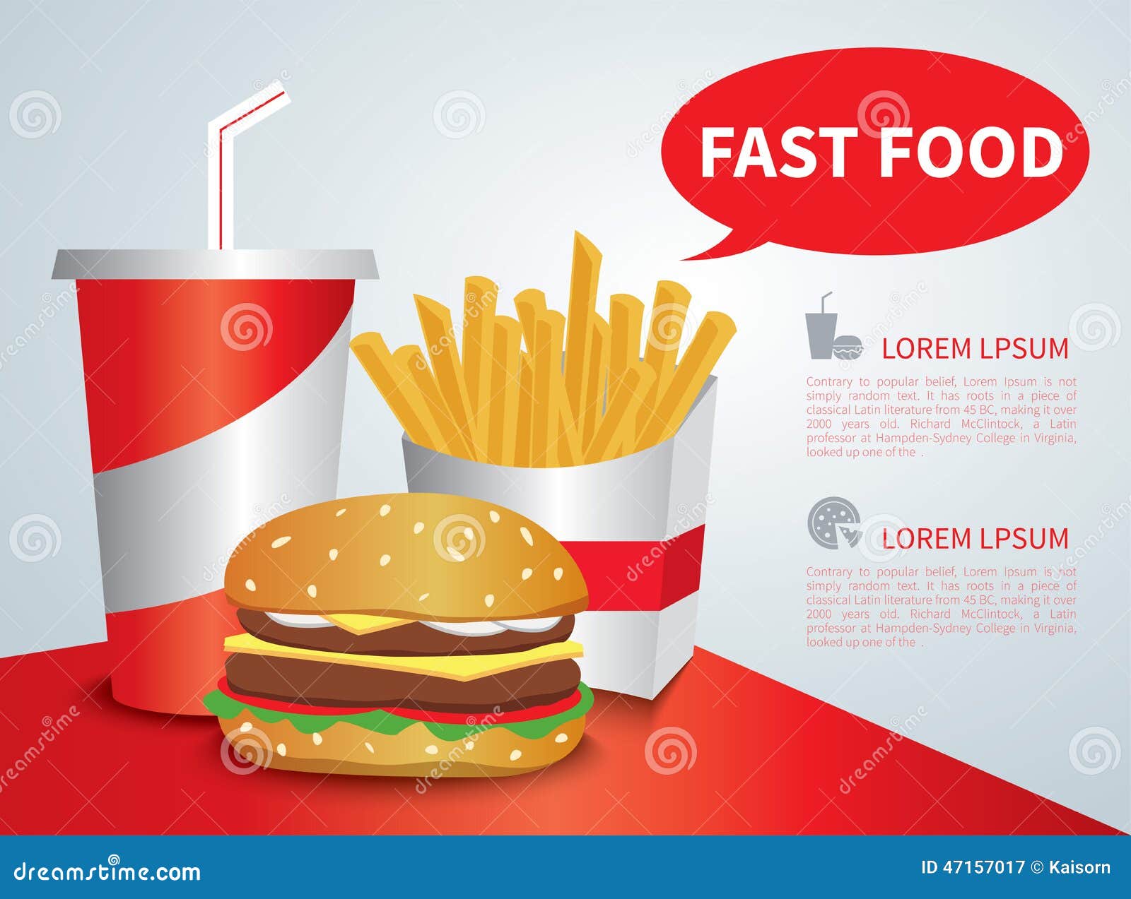 Stop fast food stock vector. Illustration of junk, unhealthy - 47157017