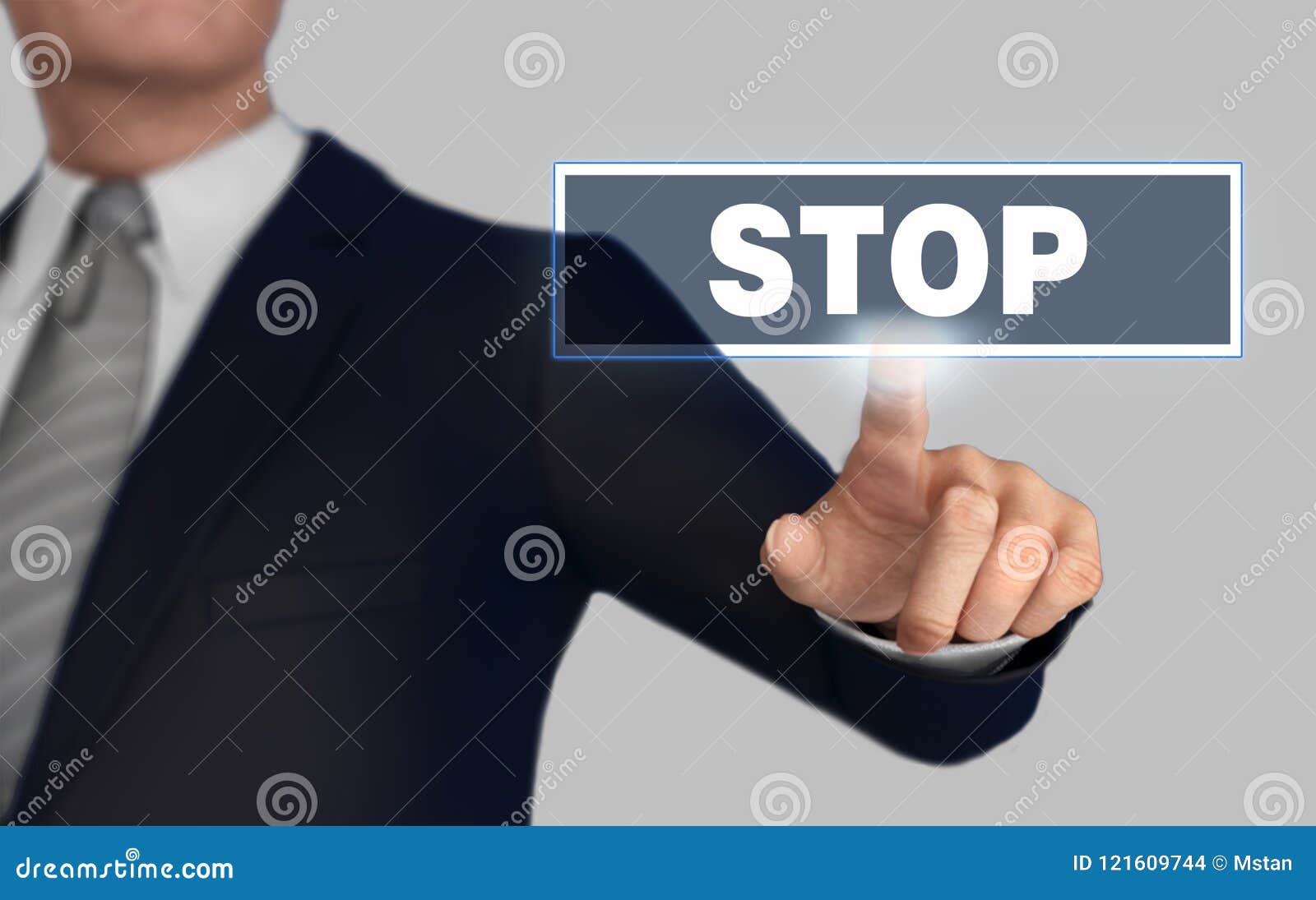 Stop Pushing Concept 3d Illustration Stock Photo - Image of stop ...