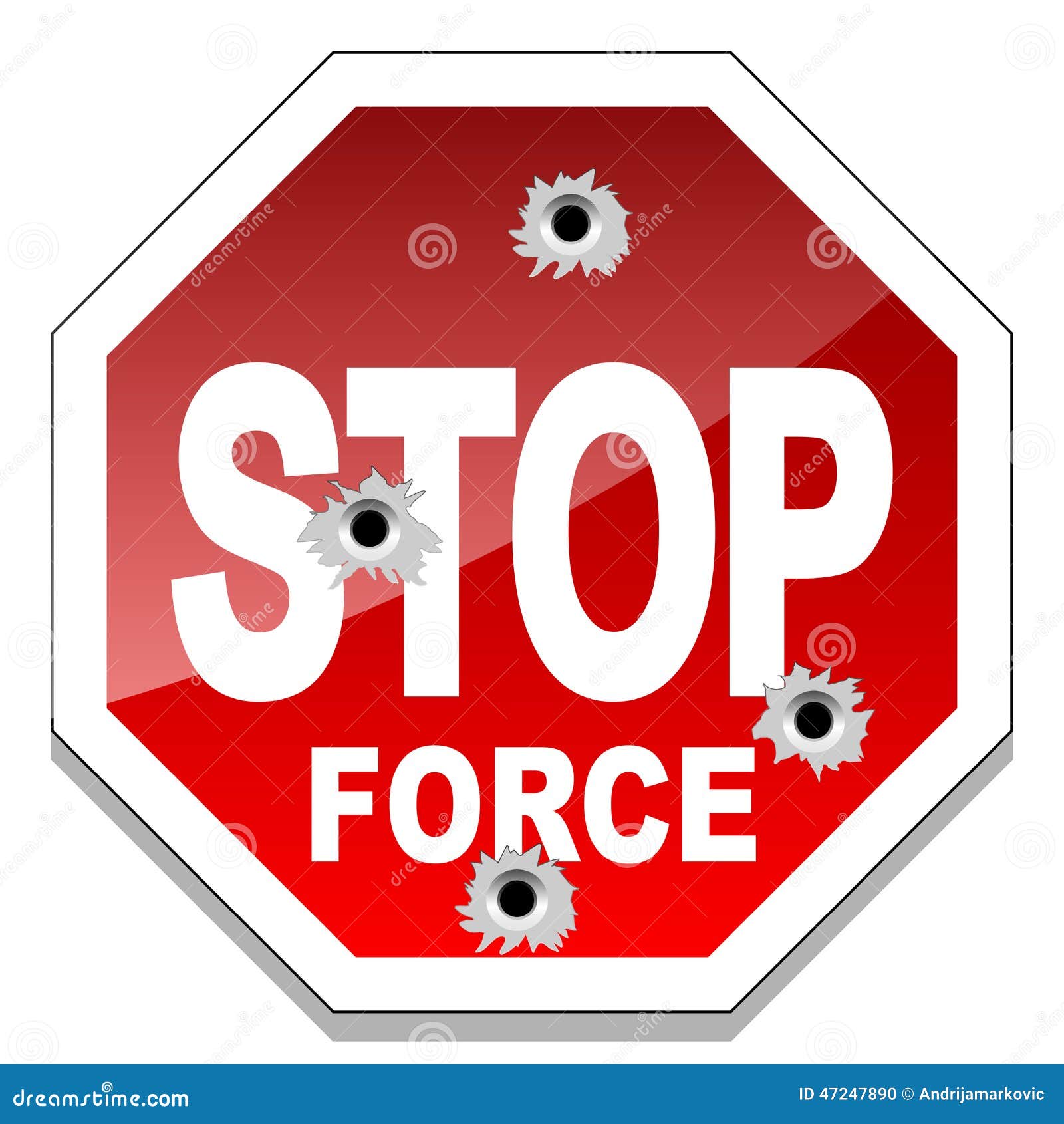 Stop force stock vector. Illustration of direction, sign - 47247890