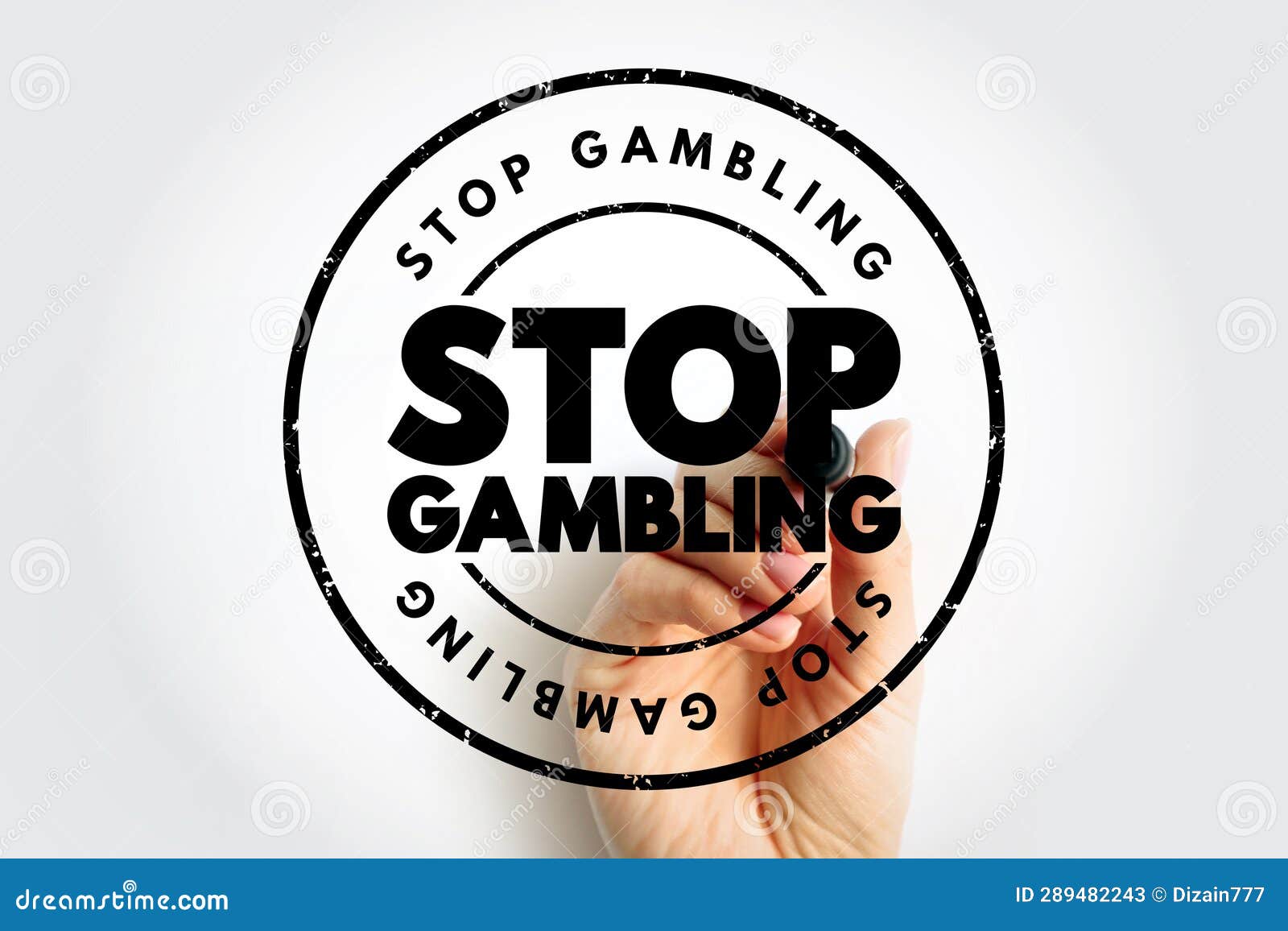 Stop Gambling Text Stamp, Concept Background Stock Image - Image of ...
