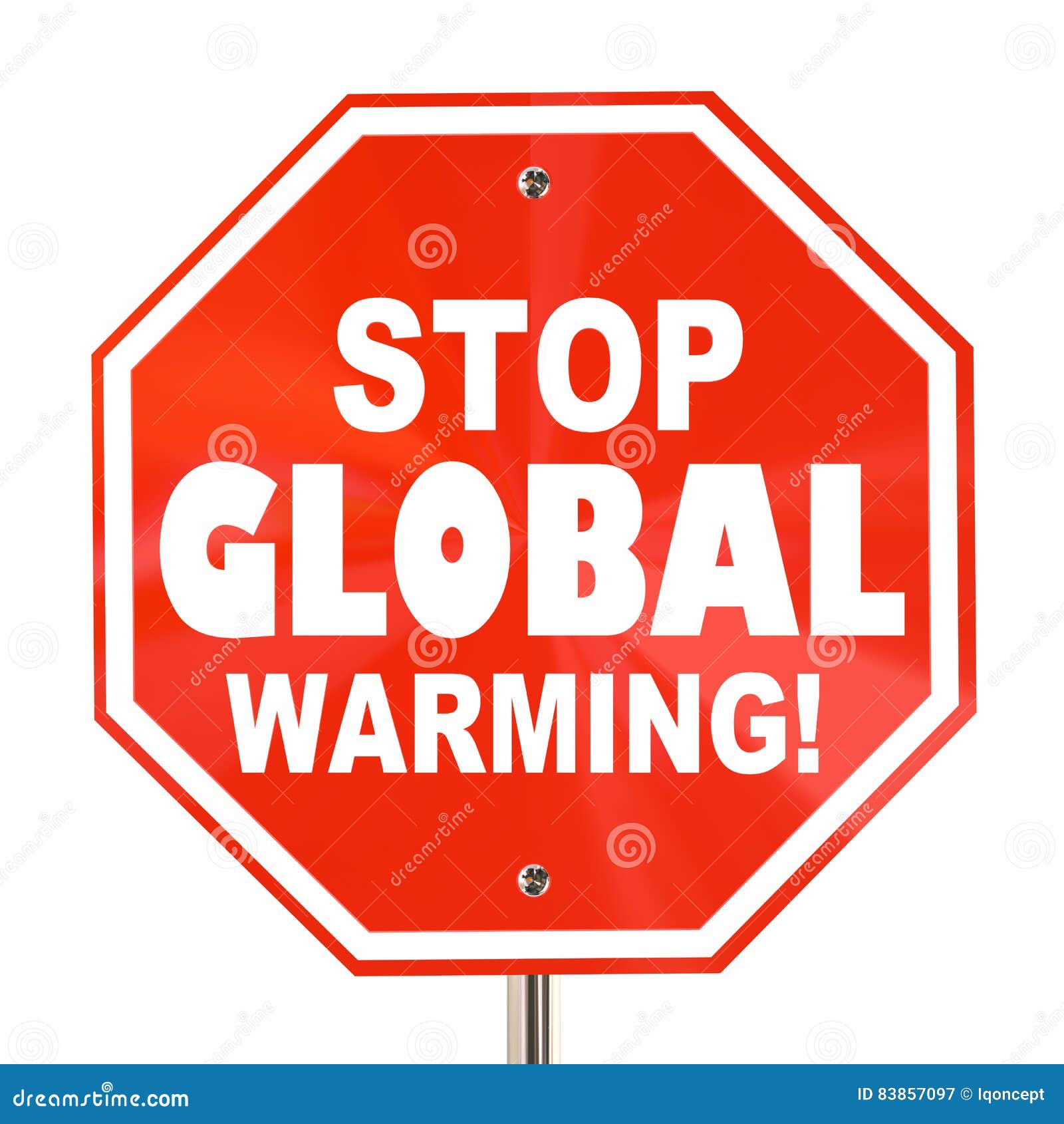 Stop Global Warming Sign stock illustration. Illustration of ...