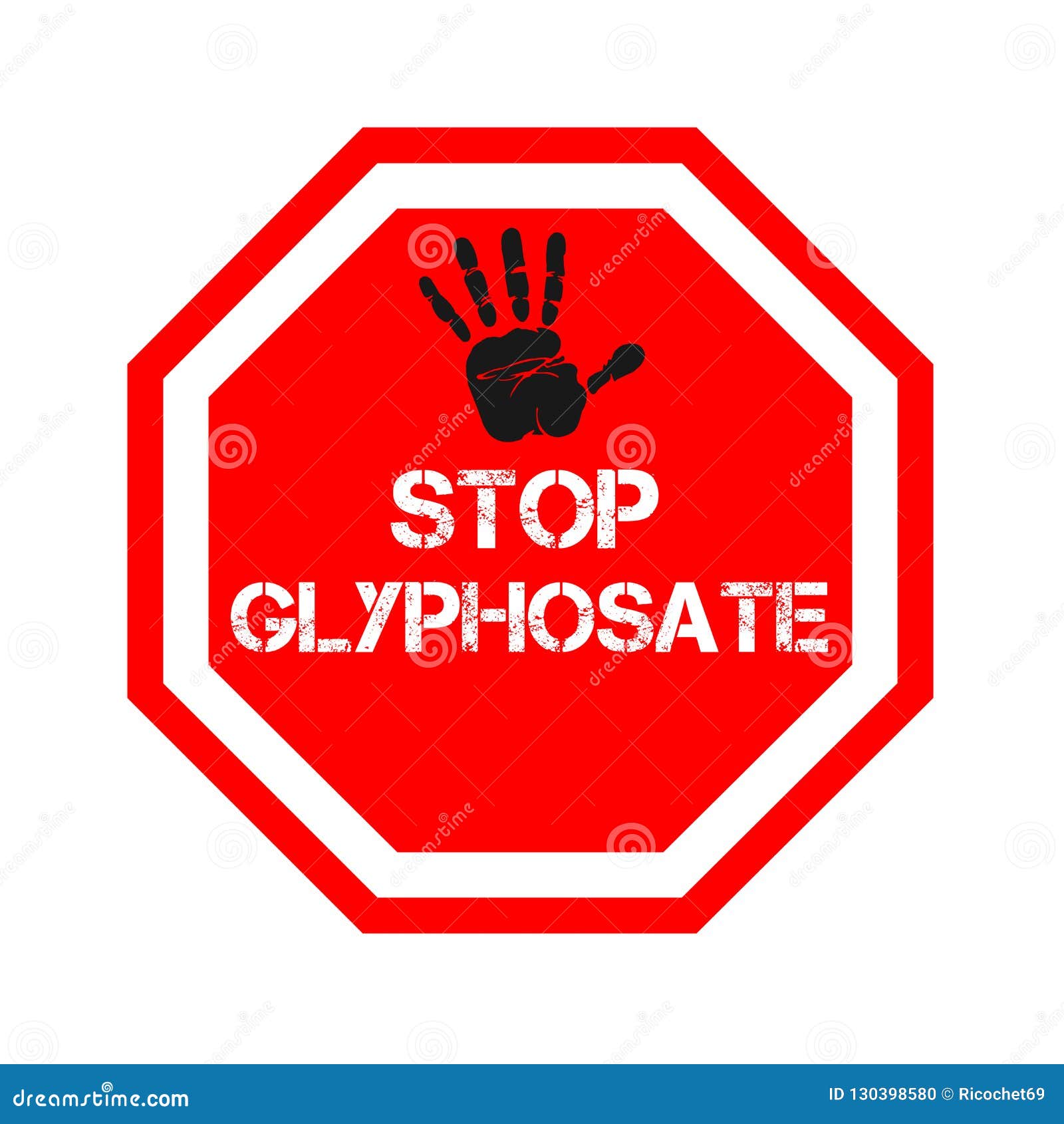 Sign For End Of Glyphosate Cartoon Vector | CartoonDealer.com #118680887