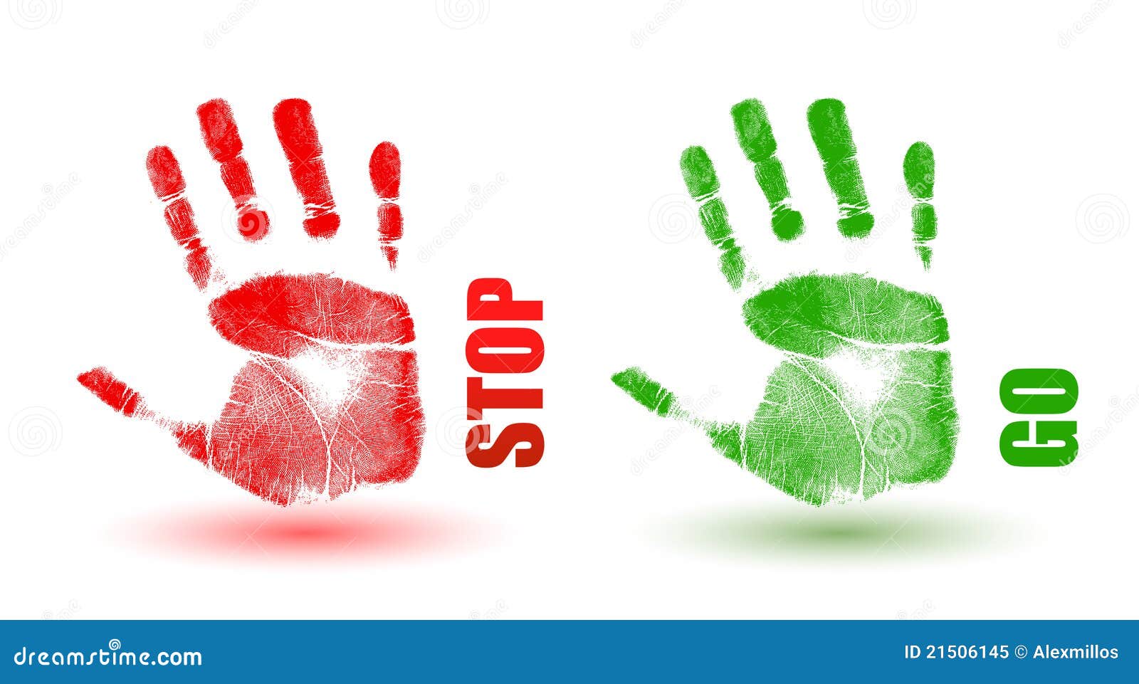 Stop and Go Illustration Signs Stock Vector - Illustration of icon ...