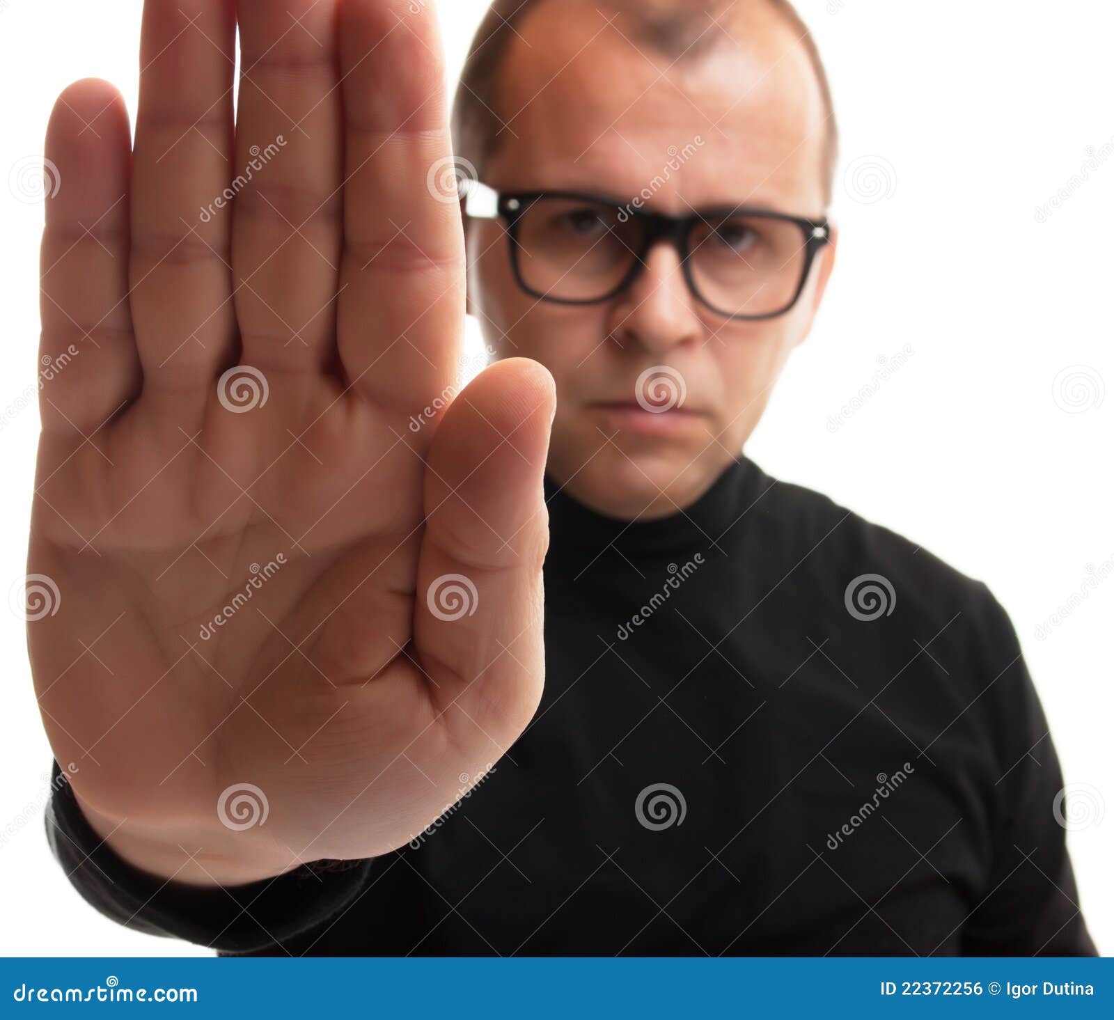 Stop Hand Sign Royalty Free Stock Image - Image: 22372256