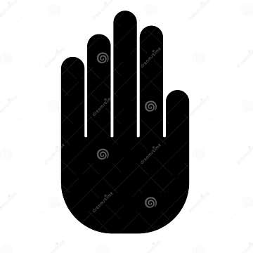 Stop Hand Sign Vector Illustration by Crafteroks Stock Vector ...