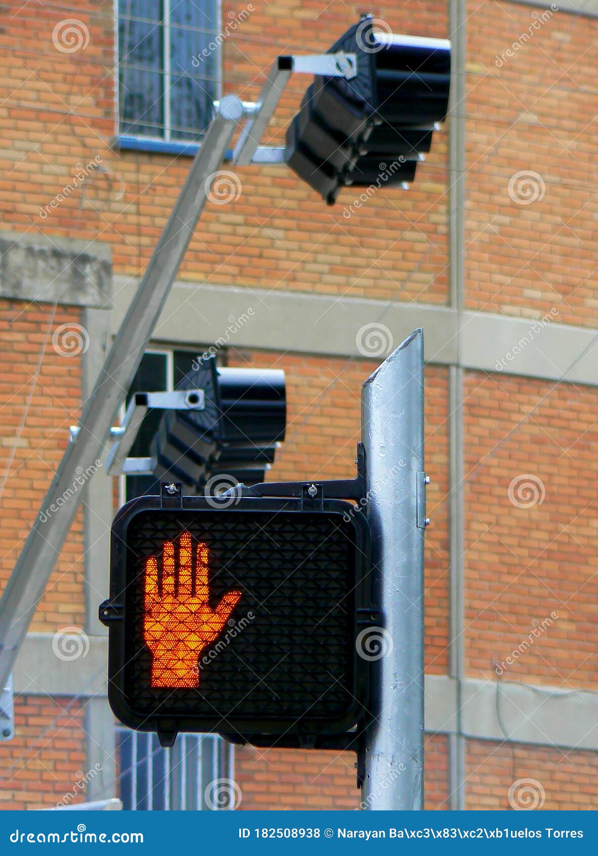 Stop Hand Traffic Light. Stop Concept Stock Photo - Image of ...