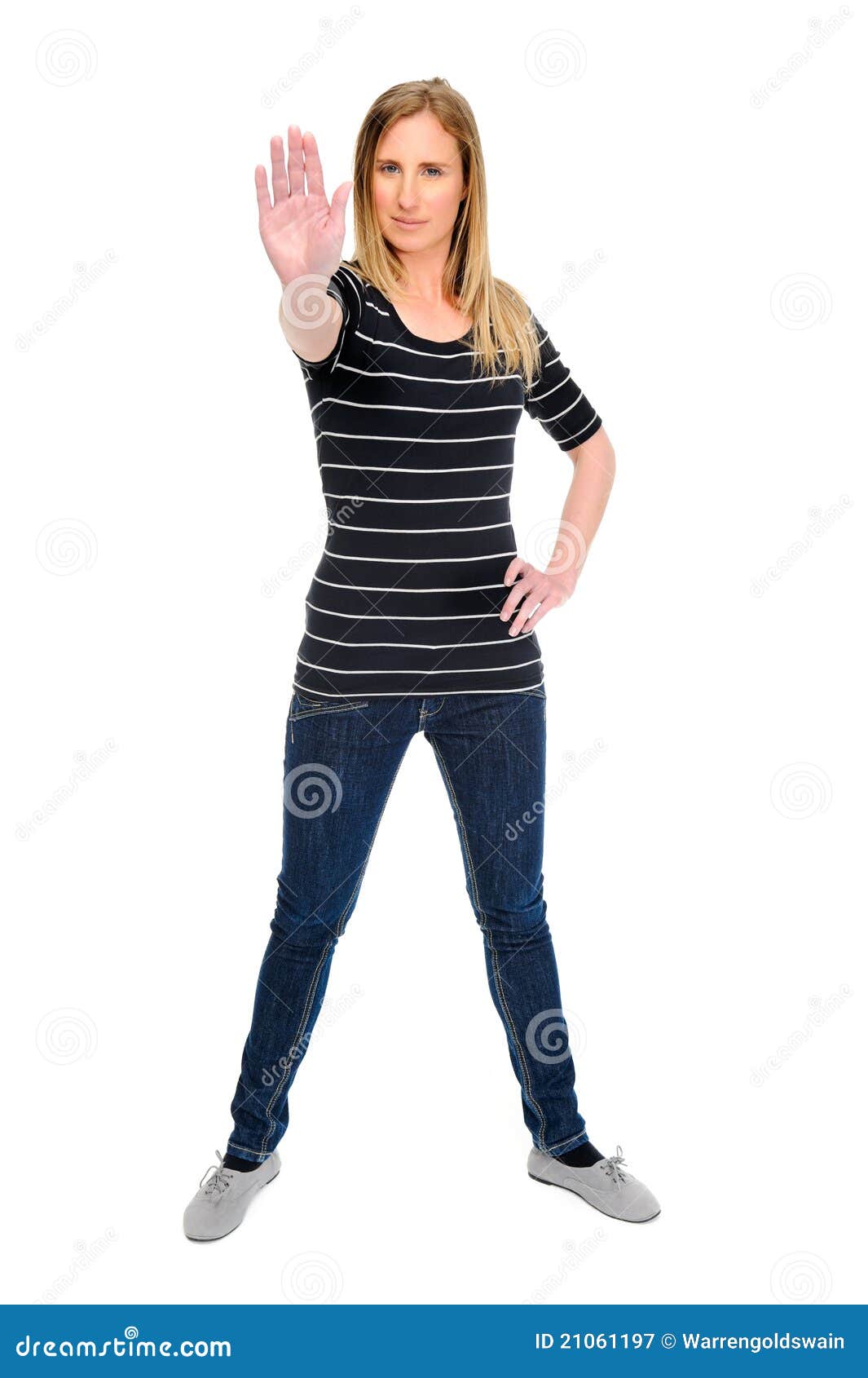 Stop with hand up stock image. Image of studio, stop - 21061197