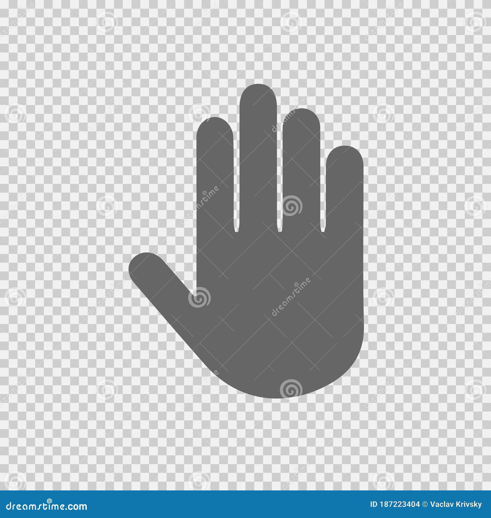 Stop Hand Vector Icon. Vector Illustration EPS 10 Stock Vector ...
