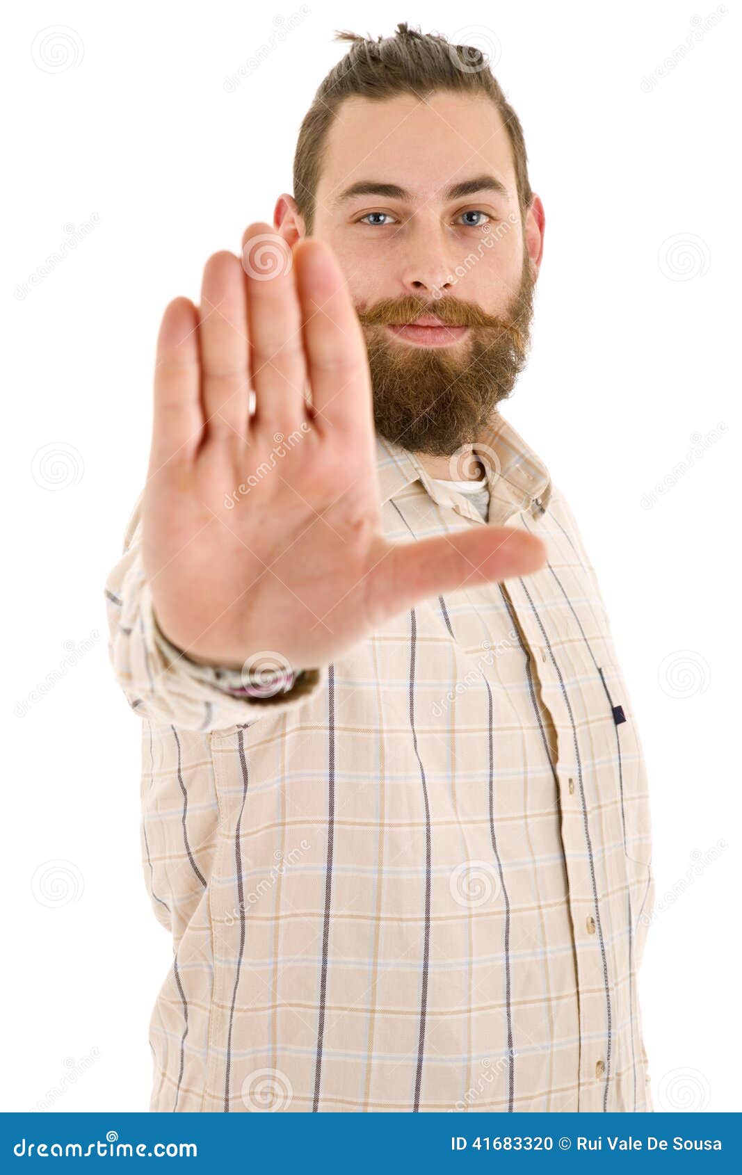 Stop hand stock photo. Image of halt, showing, power - 41683320