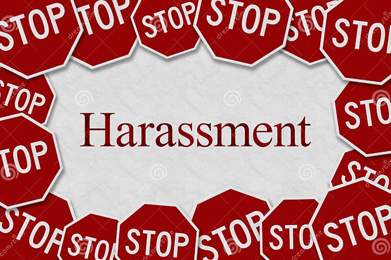 Stop Harassment message stock photo. Image of road, abuse - 308240514