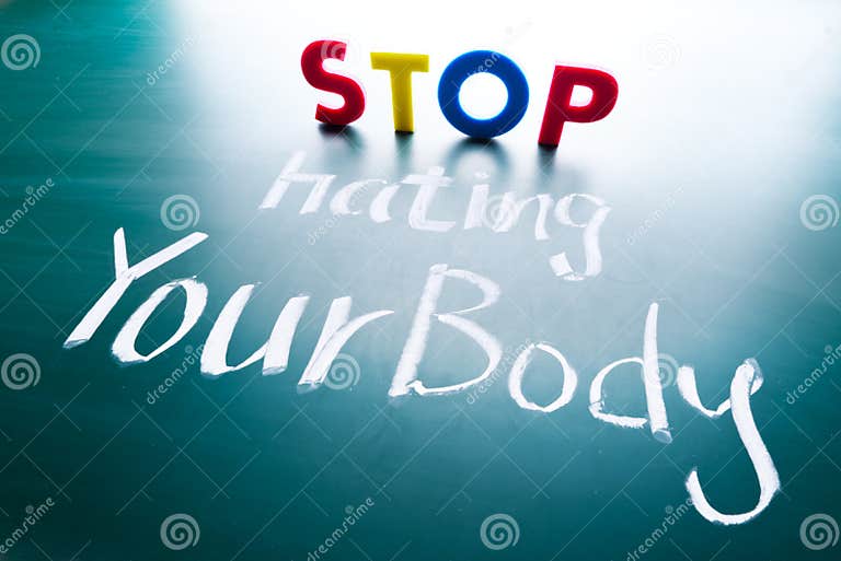 Stop Hating Your Body Concept Stock Image Image Of Confidence