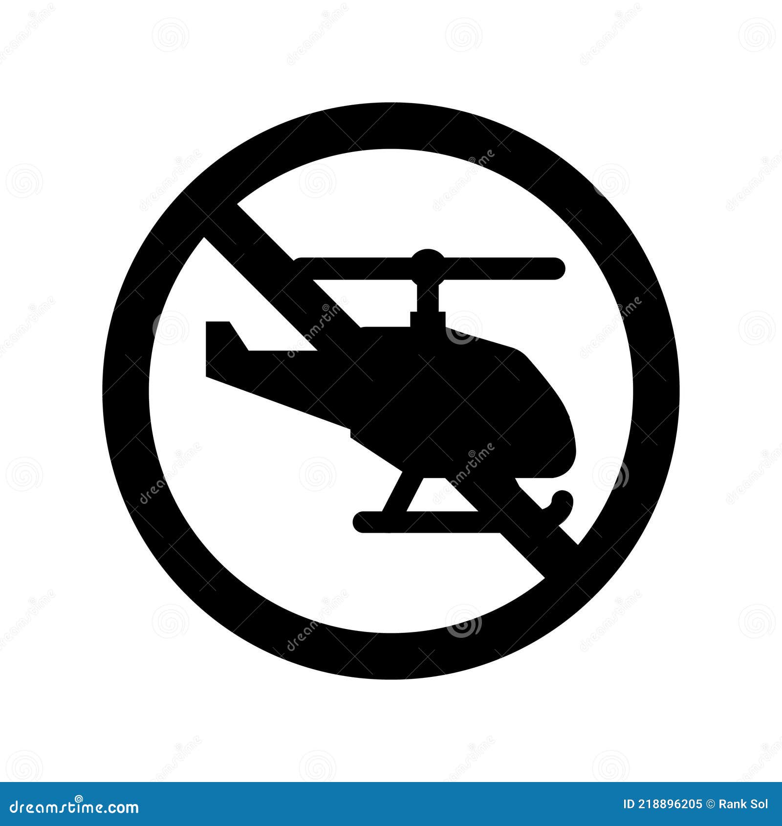 Stop Helicopter Isolated Vector Icon Which Can Easily Modify or Edit ...