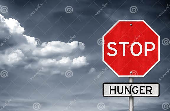 Stop Hunger stock illustration. Illustration of poverty - 66656132