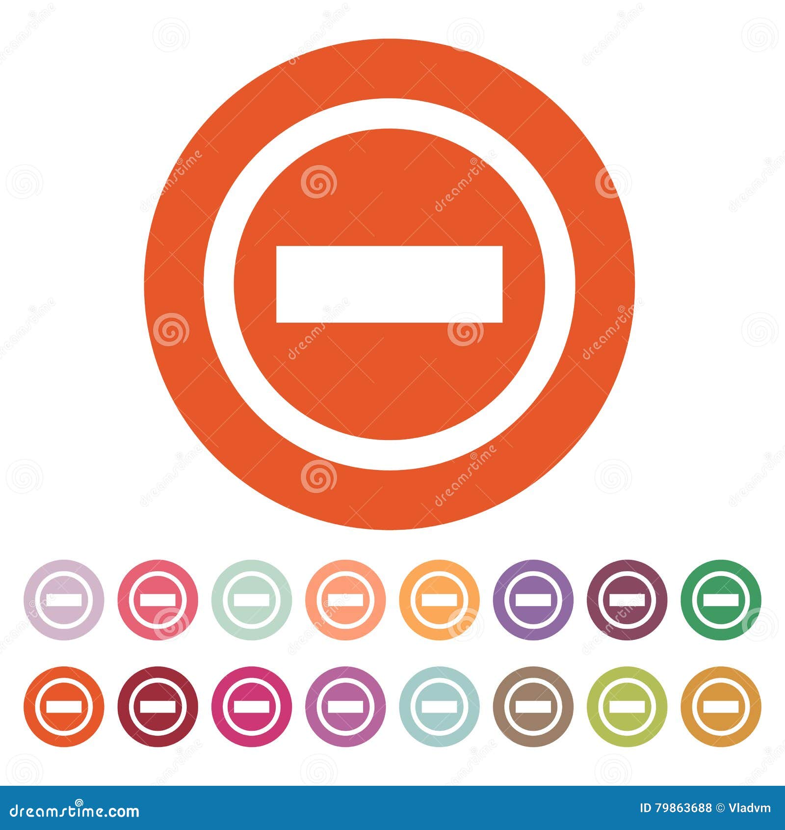 The Stop Icon. Danger and Warning Symbol Stock Vector - Illustration of ...