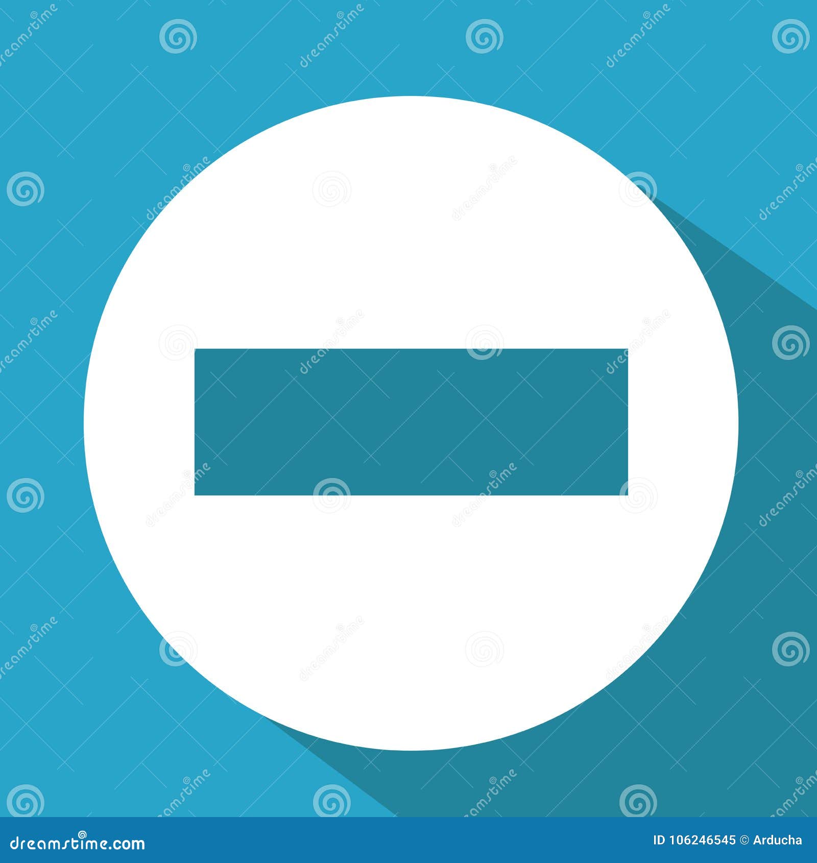 Stop Icon Design with Square Flat Color Frame Blue Light Stock Vector ...
