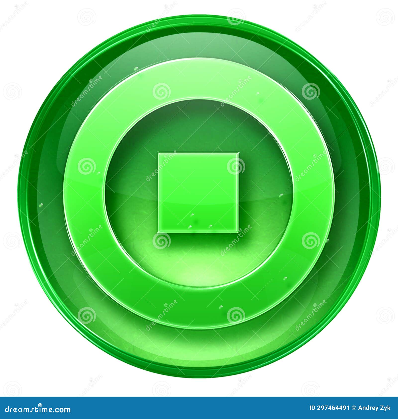 Stop icon green stock image. Image of electronic, switch - 297464491