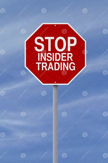 Stop Insider Trading stock illustration. Illustration of traffic - 33476196