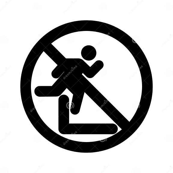 Stop Jump Isolated Vector Icon Which Can Easily Modify or Edit Stock ...