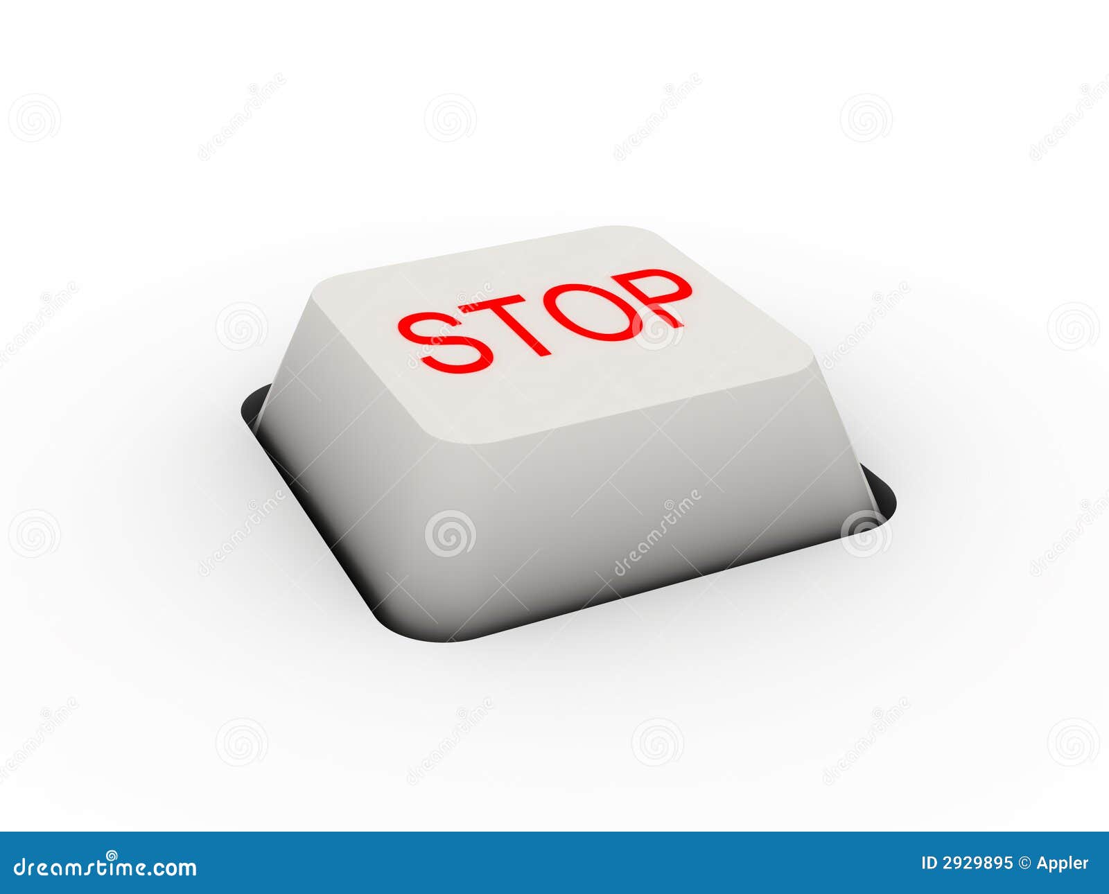 STOP - keyboard button stock illustration. Illustration of flat - 2929895