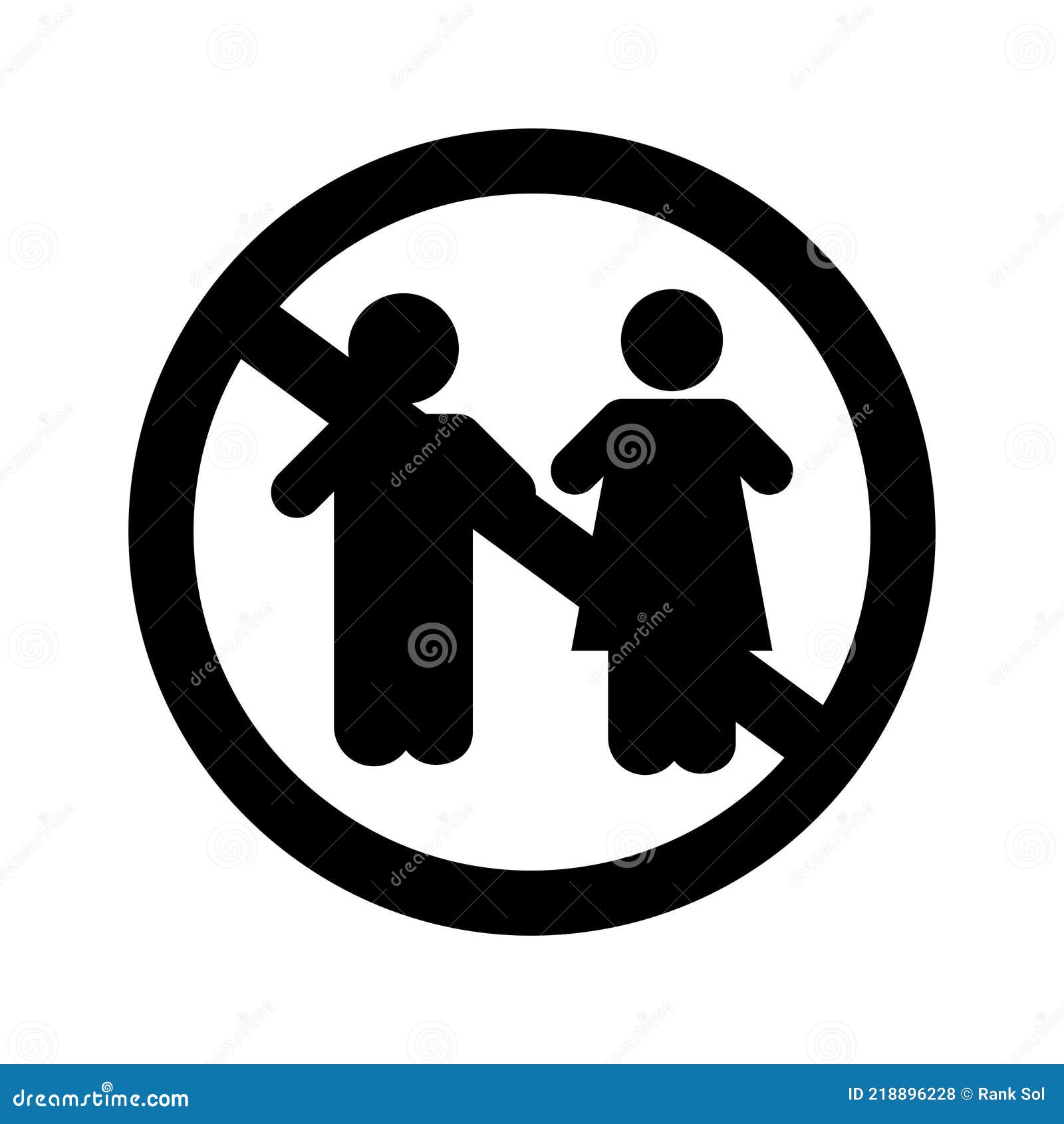 Stop Kids Isolated Vector Icon Which Can Easily Modify or Edit Stock ...