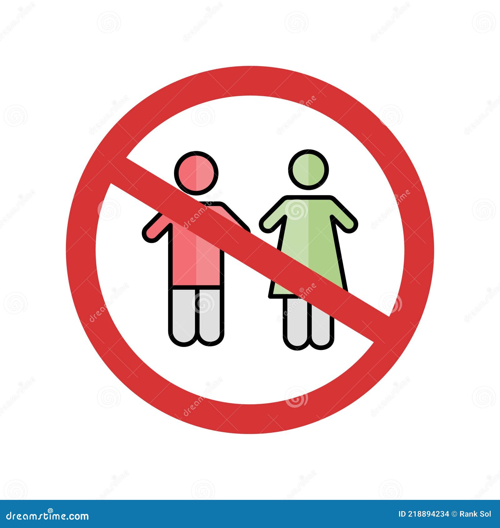 Stop Kids Isolated Vector Icon Which Can Easily Modify or Edit ...