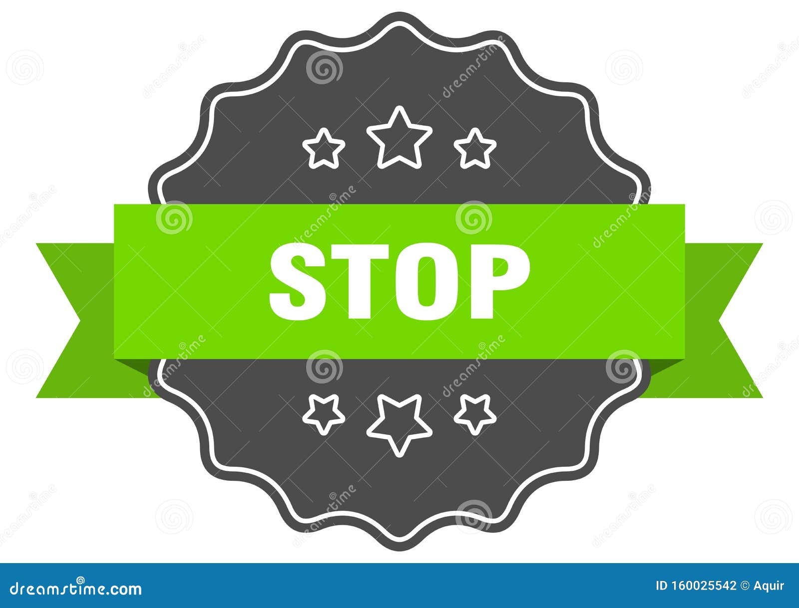 Stop label stock vector. Illustration of vector, label - 160025542