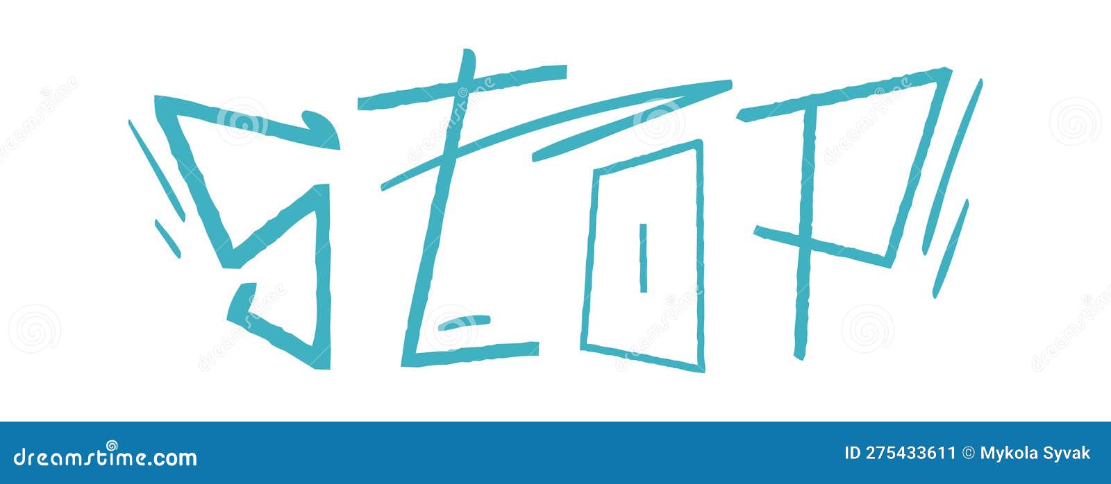 Stop Lettering Street Graffiti Stock Vector - Illustration of sign ...