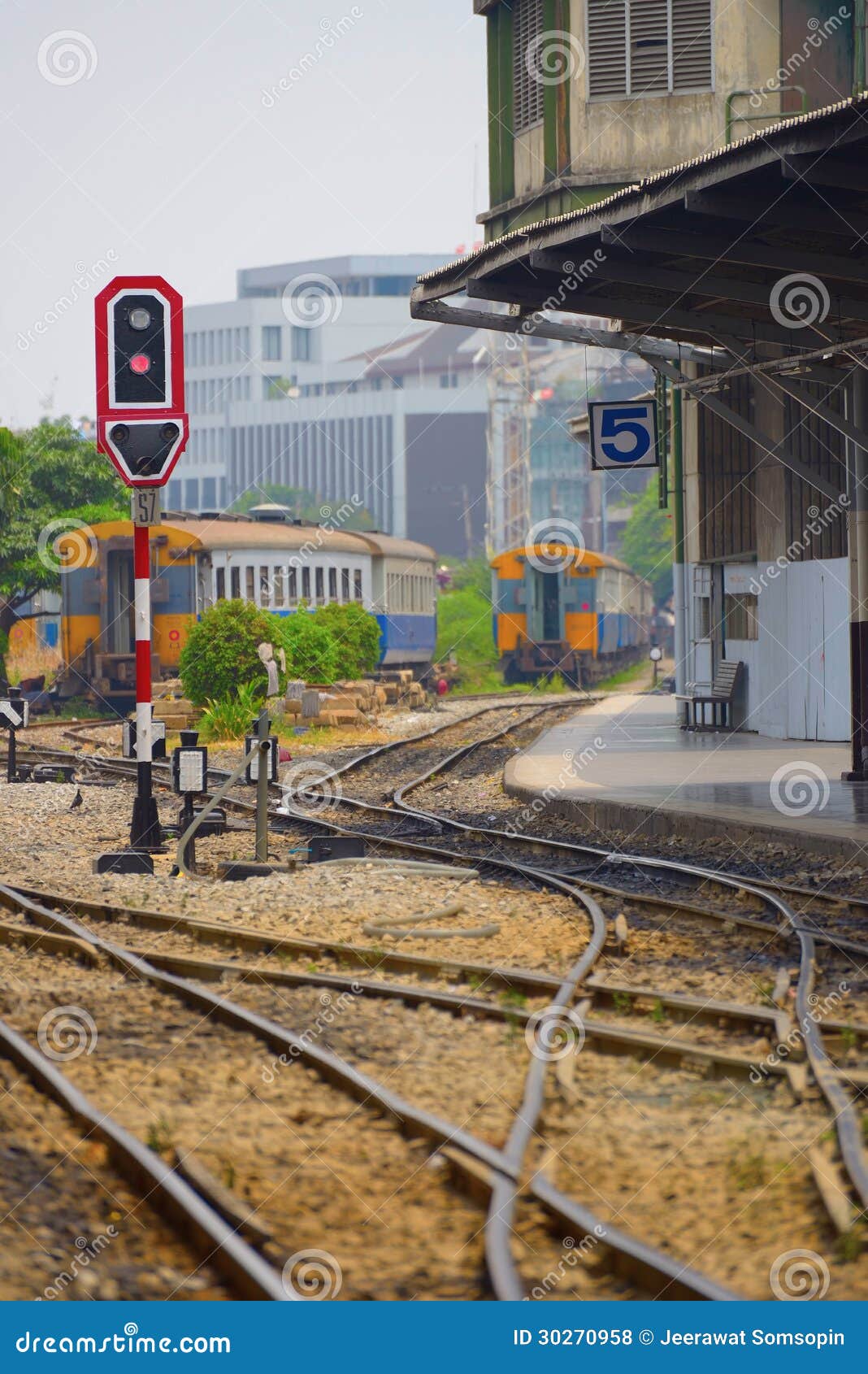 Stop lights of the train stock photo. Image of warning - 30270958