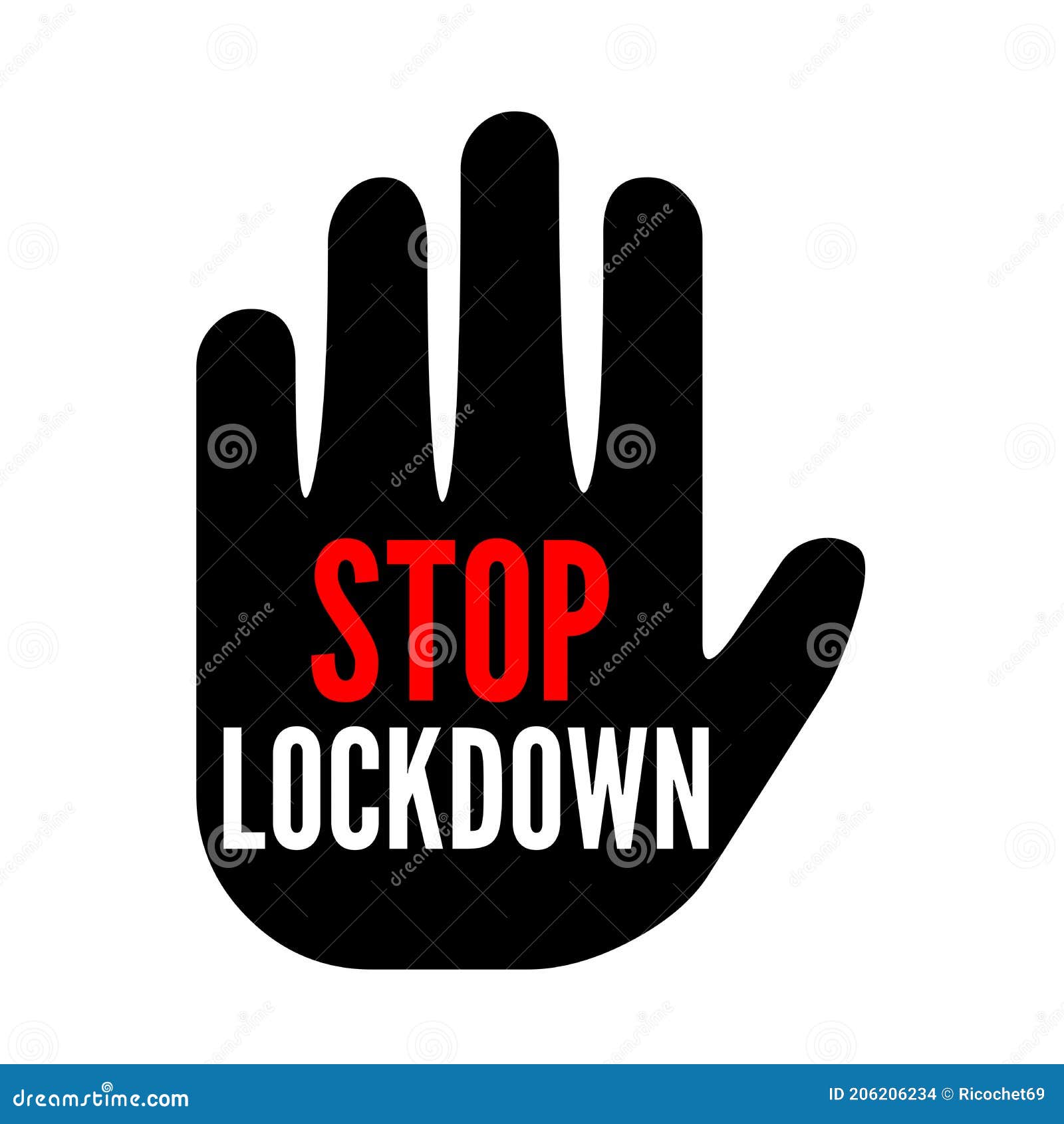 Stop lockdown symbol icon stock illustration. Illustration of house ...