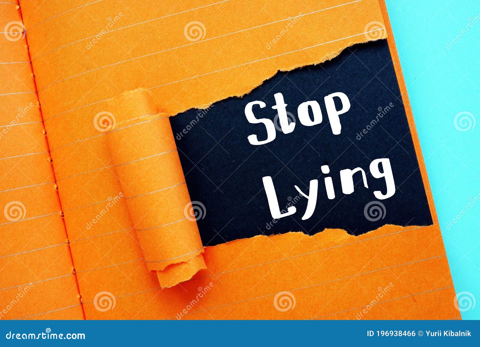 Stop Lying Sign on the Piece of Paper Stock Photo - Image of word, text ...