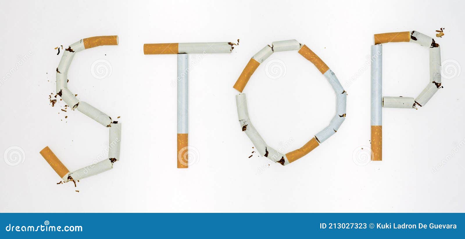 Stop made with cigarettes stock image. Image of pieces - 213027323