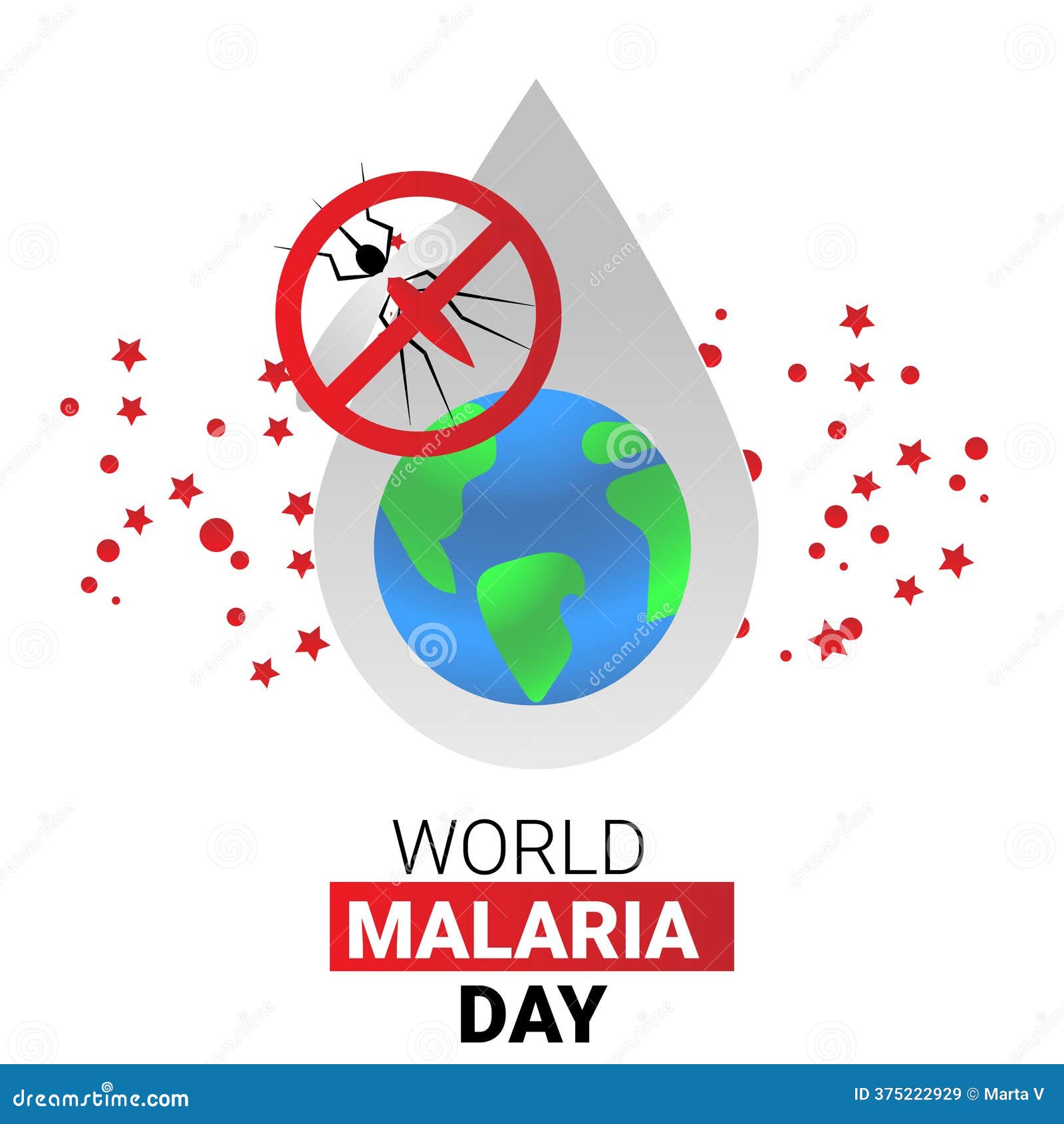 Stop Malaria. Collection Symbol Or Sign Stop Malaria Vector ...